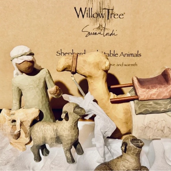 Willow Tree | Holiday | Willow Tree Shepherd And Stable Animals 4piece Set | Poshmark